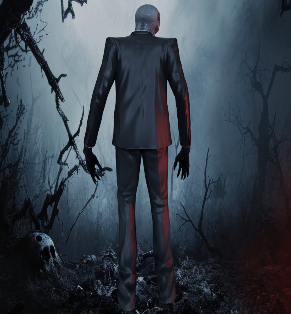 Slender Man Low Poly - 3D Model by 3d_Services