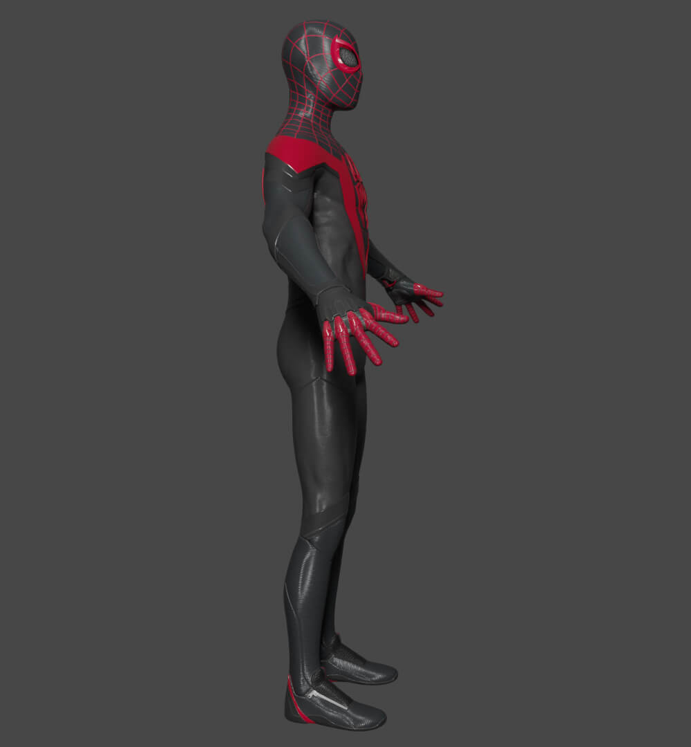 Spider-Man Miles Morales 3D Model by 3d_Services