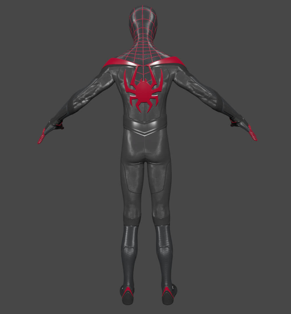 Spider-Man Miles Morales 3D Model by 3d_Services