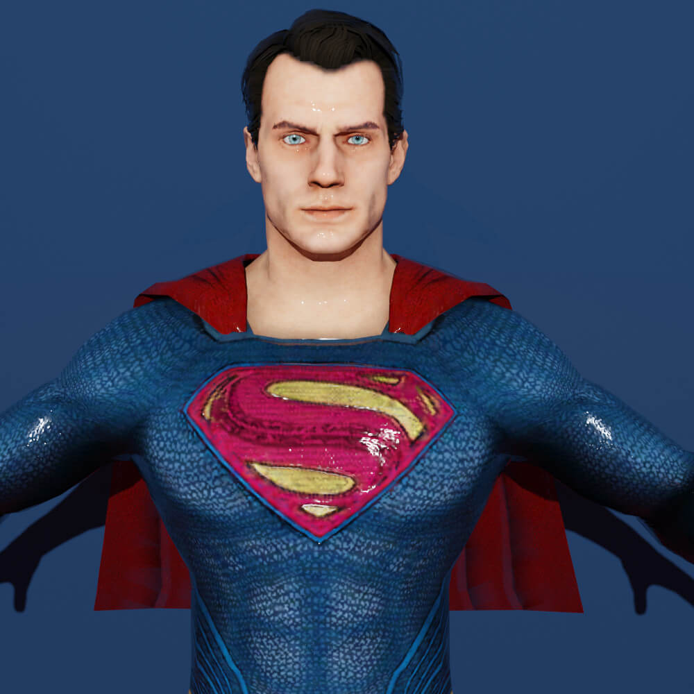Superman - 3D Model by 3d_Services