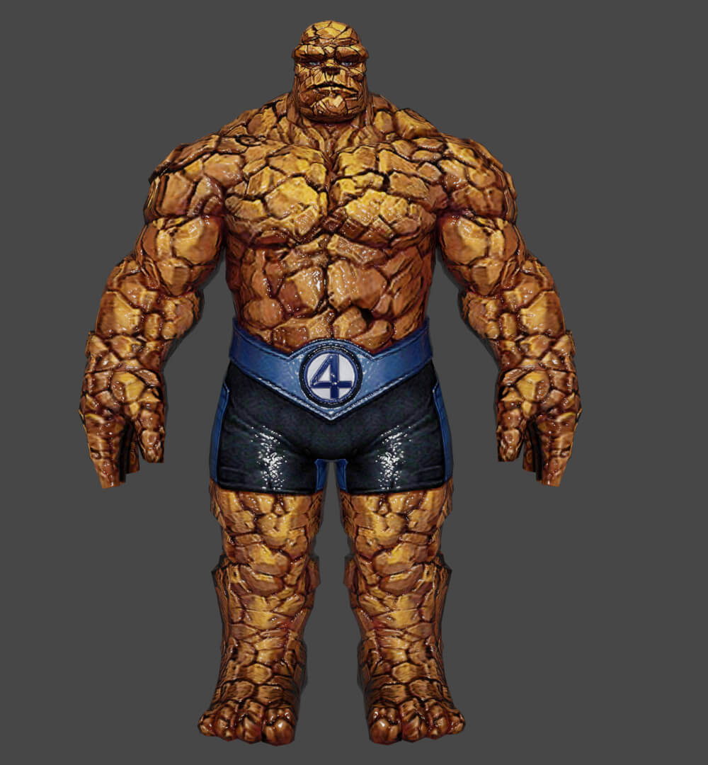 The Thing Low Poly - 3D Model by 3d_Services