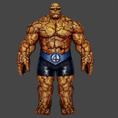 The Thing Low Poly - 3D Model by 3d_Services