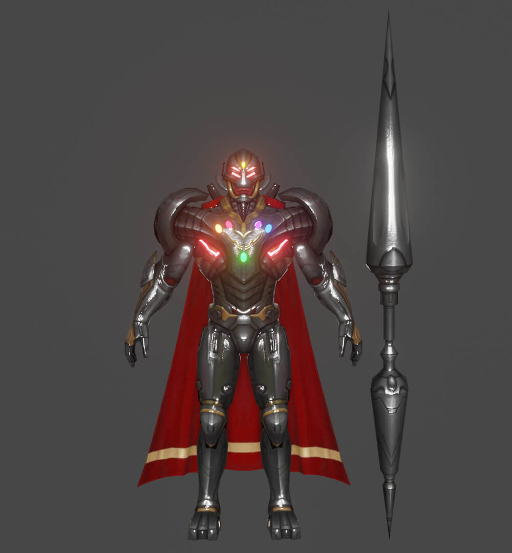 Ultron What if Low Poly - 3D Model by 3d_Services