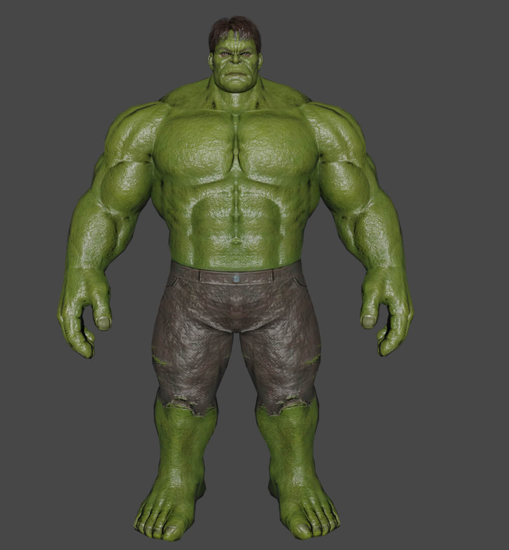 Incredible Hulk - 3D Model by 3d_Services