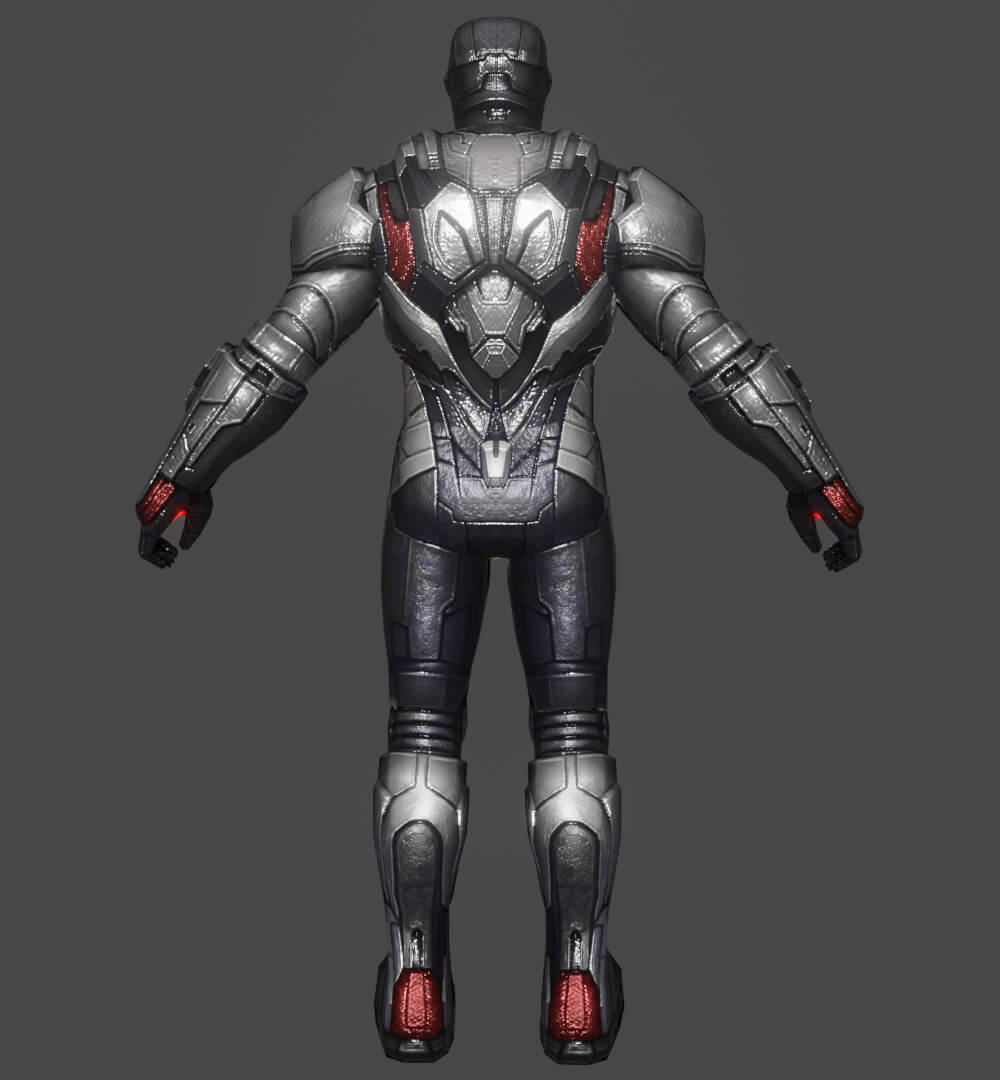 War Machine AE Team Suit Low Poly - 3D Model by 3d_Services