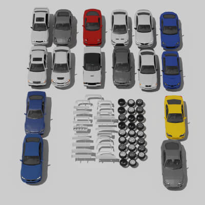 GameReady Vehicle with Tuning - 3D Model by 3d shop