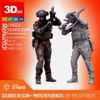 3D Scan & Photo References | Army USA Recon by 3d-sk