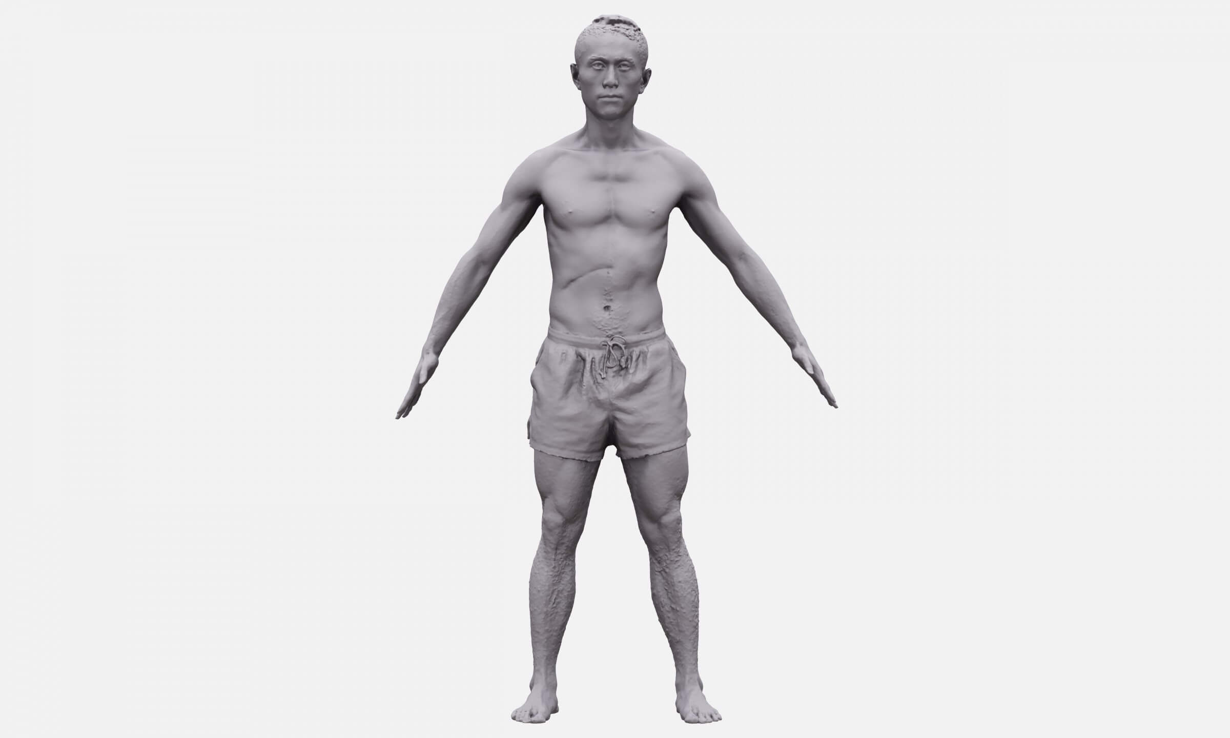 A Pose Base 3D Body Scan Akagawa Keisuke by 3d-sk