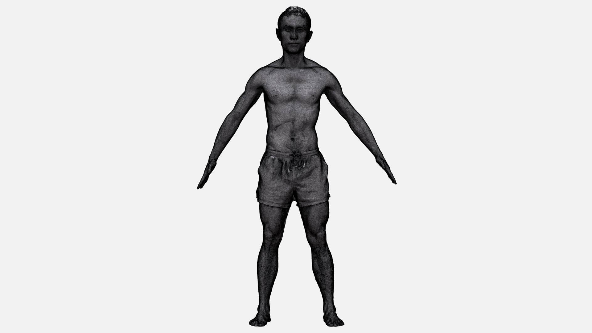 A Pose Base 3D Body Scan Akagawa Keisuke by 3d-sk