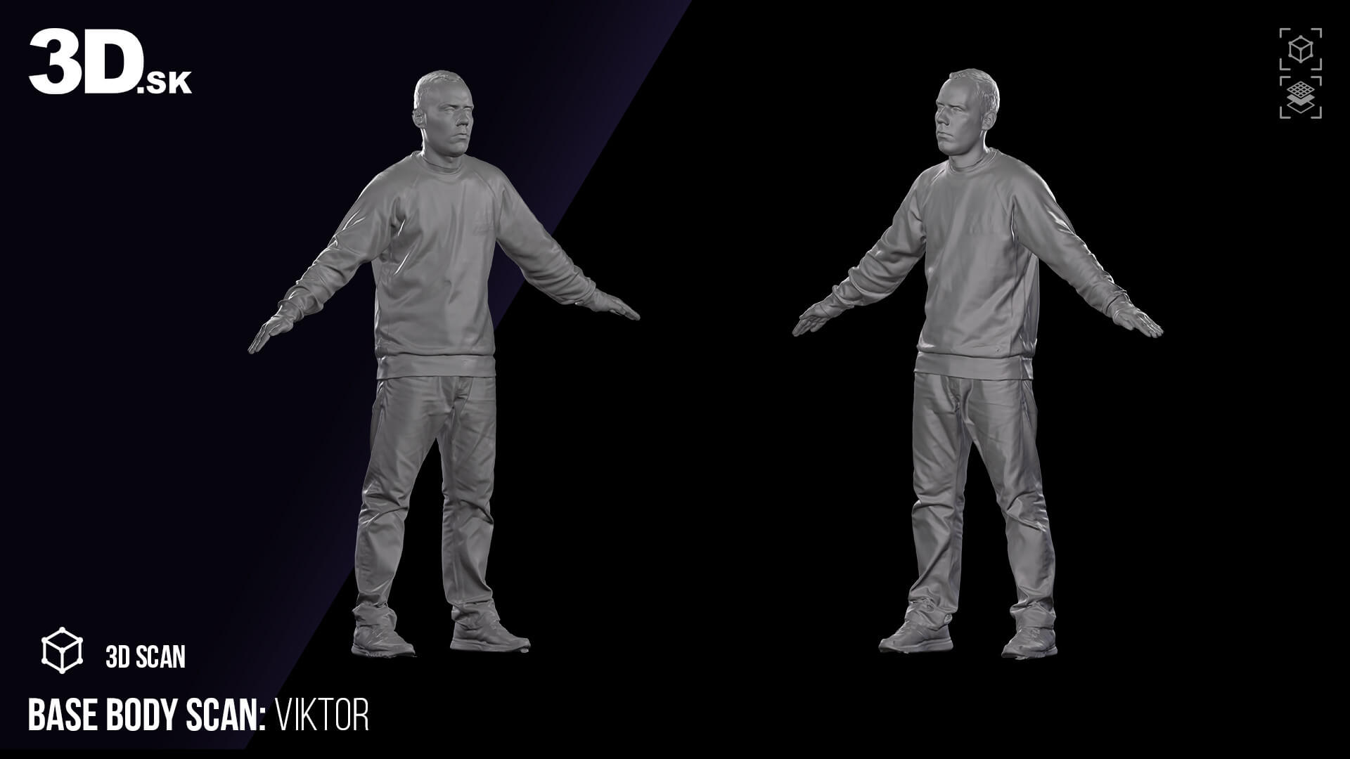 Base Body Scan | Viktor - 3D Model by 3d-sk