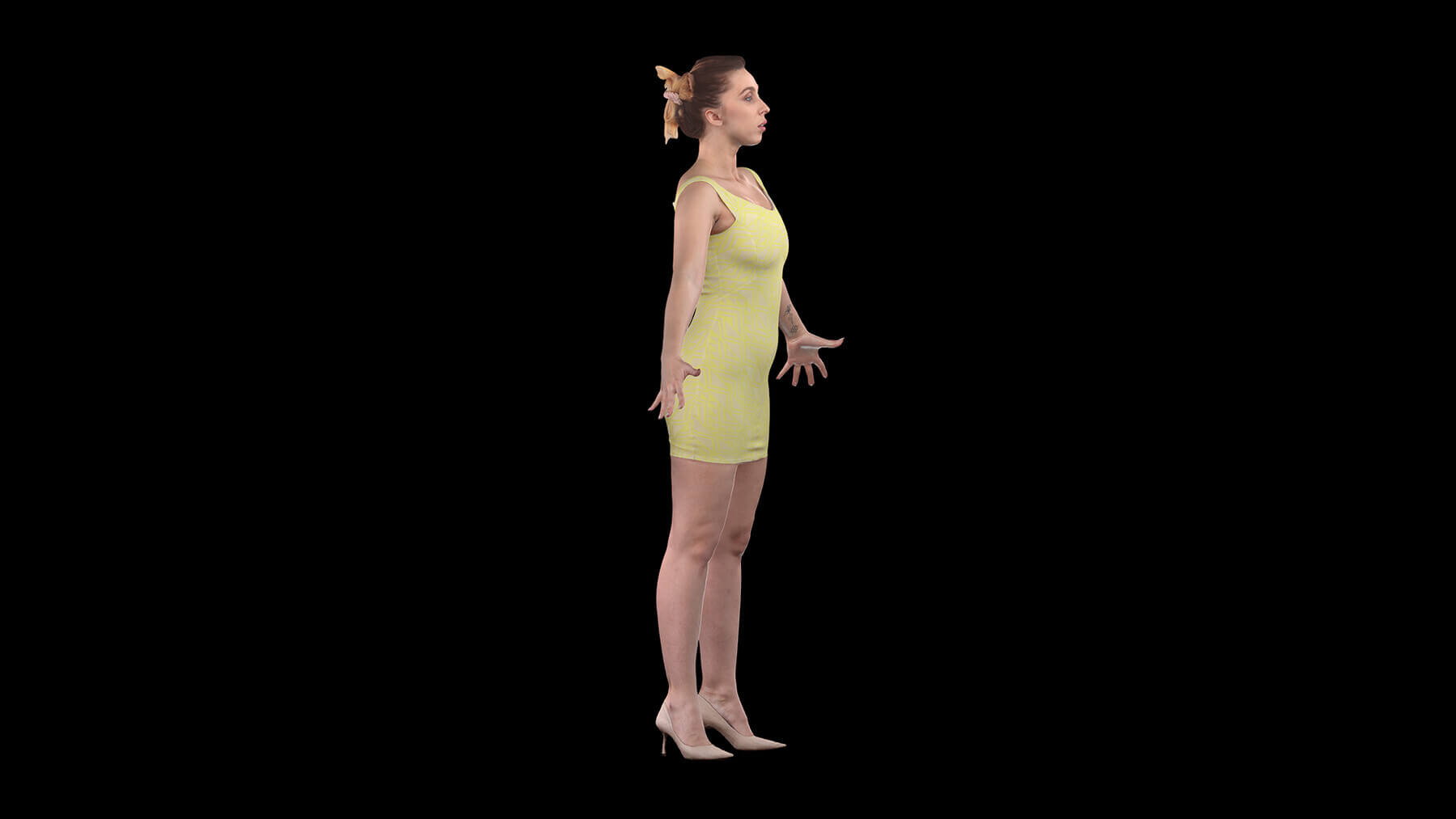Clean a Pose 3D Scan | Mia Brown Dressed by 3d-sk