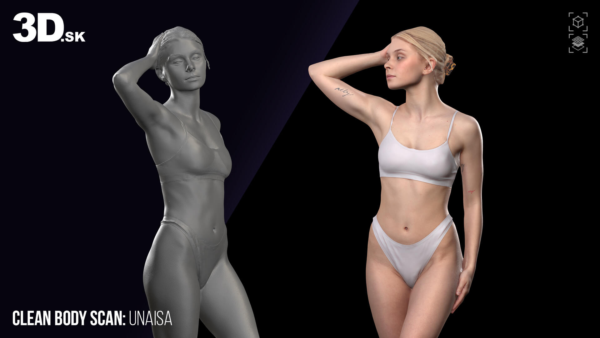 Clean Body Scan Unaisa Underwear - 3D Model by 3d-sk