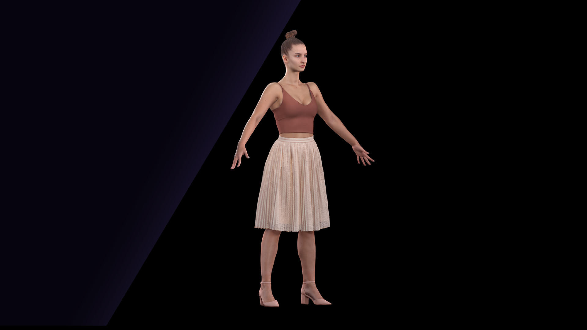Cleaned a Pose Scan | Babbie Dressed - 3D Model by 3d-sk