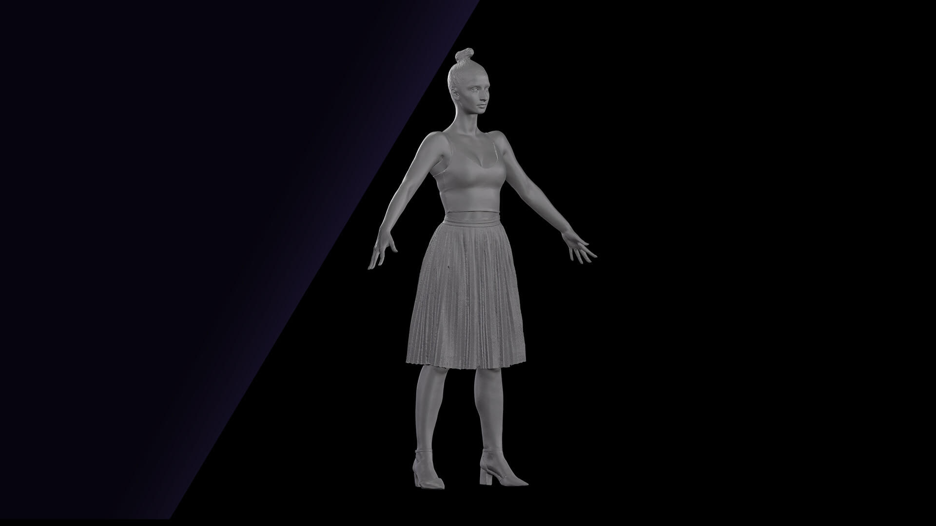 Cleaned a Pose Scan | Babbie Dressed - 3D Model by 3d-sk