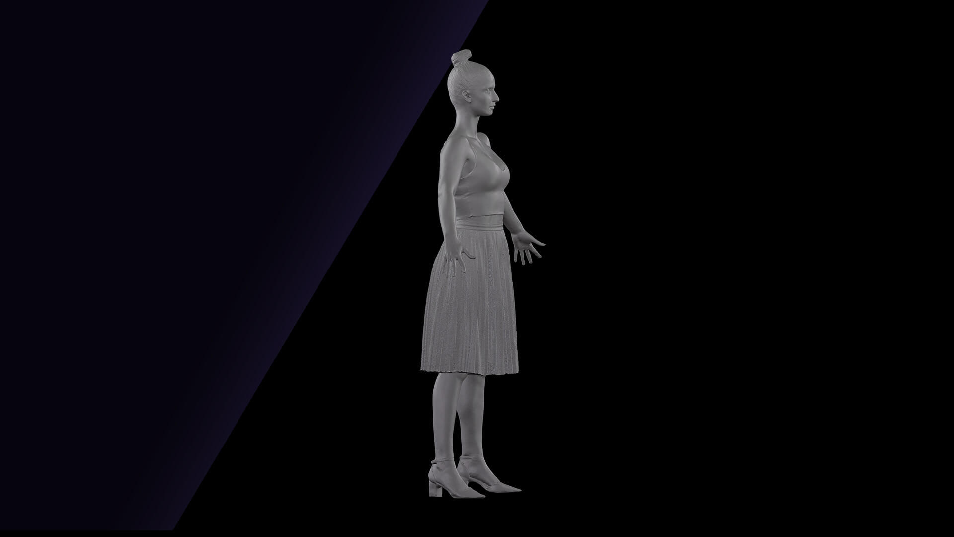 Cleaned a Pose Scan | Babbie Dressed - 3D Model by 3d-sk