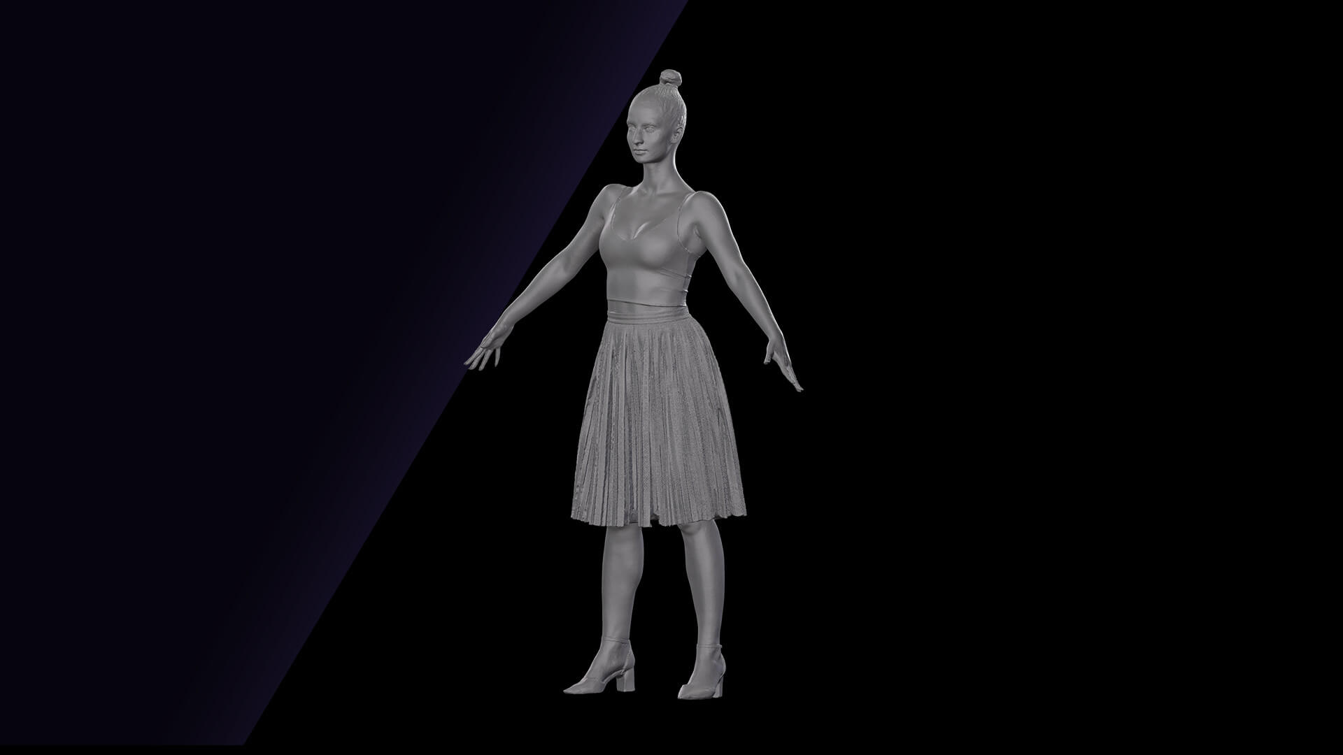 Cleaned a Pose Scan | Babbie Dressed - 3D Model by 3d-sk