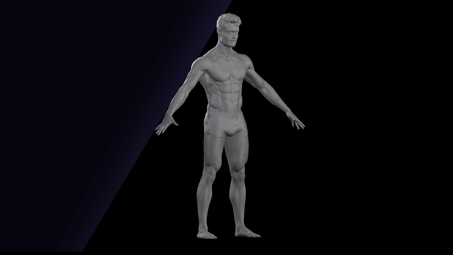 Cleaned a Pose Scan | Ethan White Underwear - 3D Model by 3d-sk