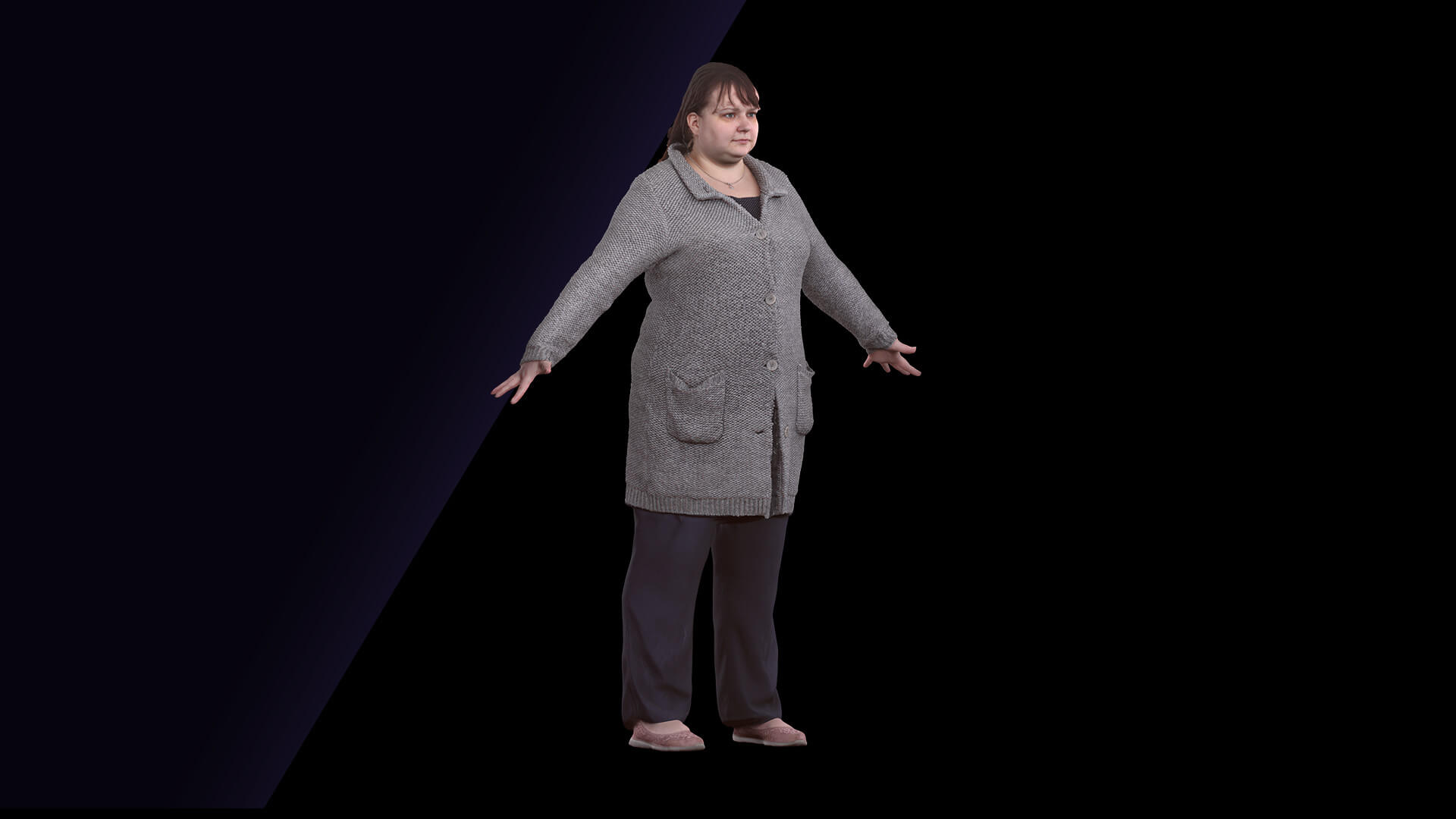 Cleaned A Pose Scan | Isabel Vincent Dressed - 3D Model by 3d-sk
