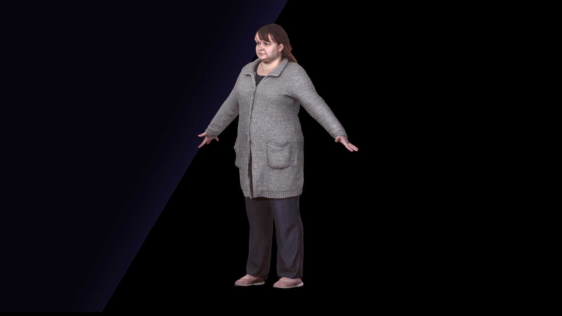 Cleaned A Pose Scan | Isabel Vincent Dressed - 3D Model by 3d-sk