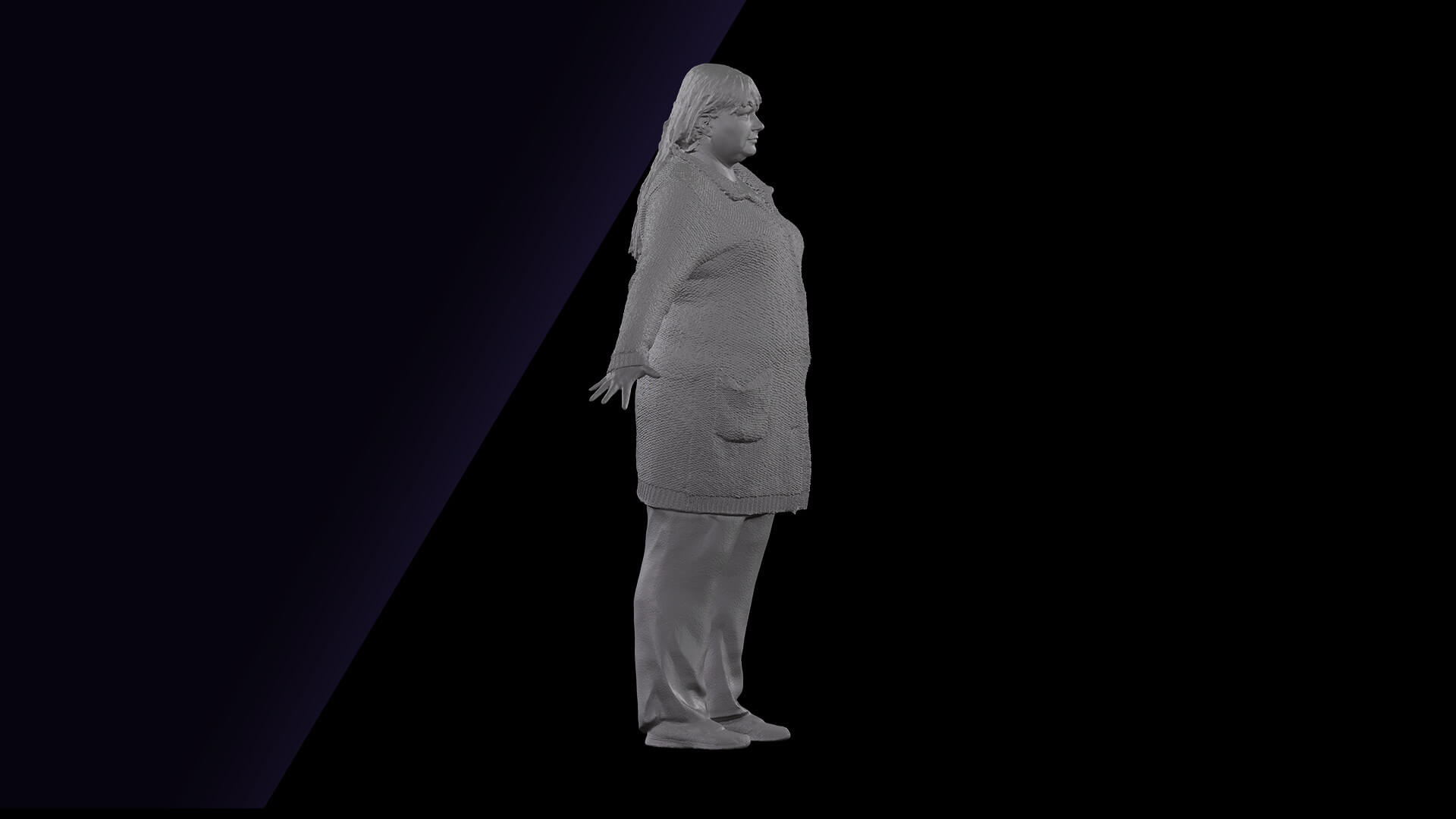 Cleaned A Pose Scan | Isabel Vincent Dressed - 3D Model by 3d-sk