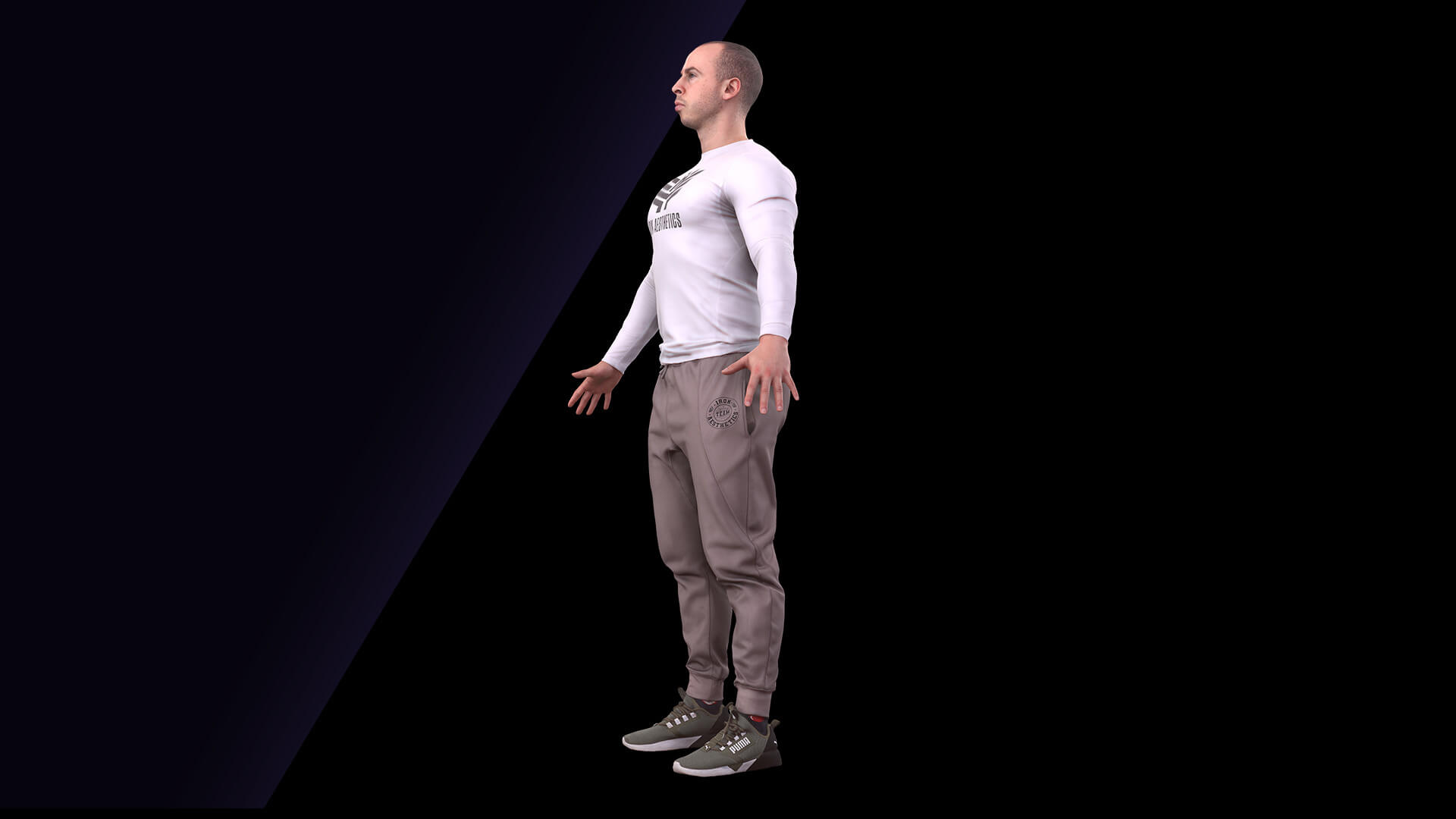 Cleaned A Pose Scan | Joel Dressed - 3D Model by 3d-sk