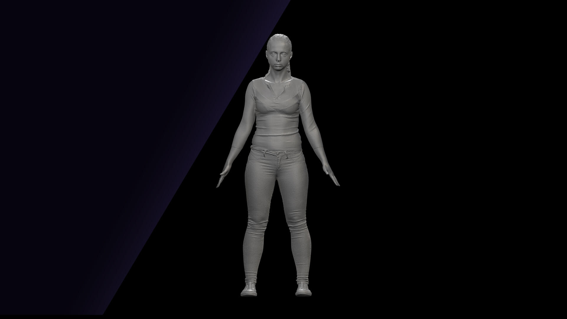 Cleaned a Pose Scan Judith Rush - 3D Model by 3d-sk