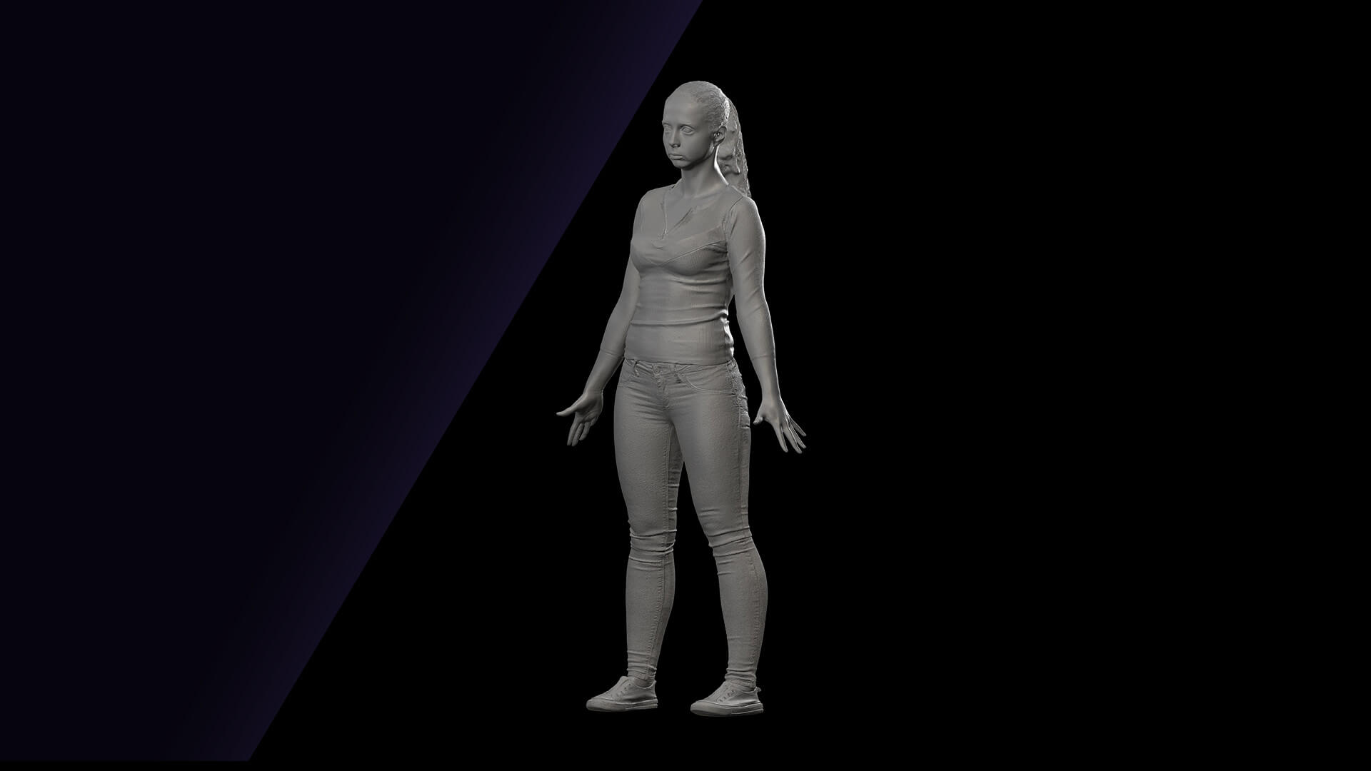 Cleaned a Pose Scan Judith Rush - 3D Model by 3d-sk