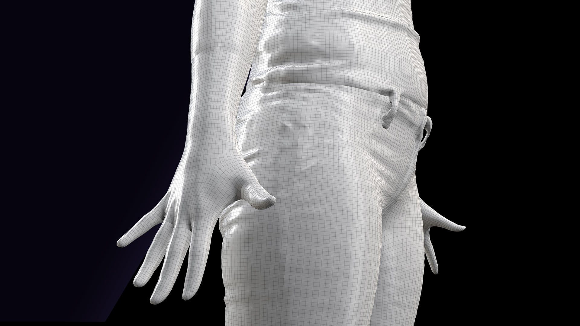 Cleaned a Pose Scan Judith Rush - 3D Model by 3d-sk