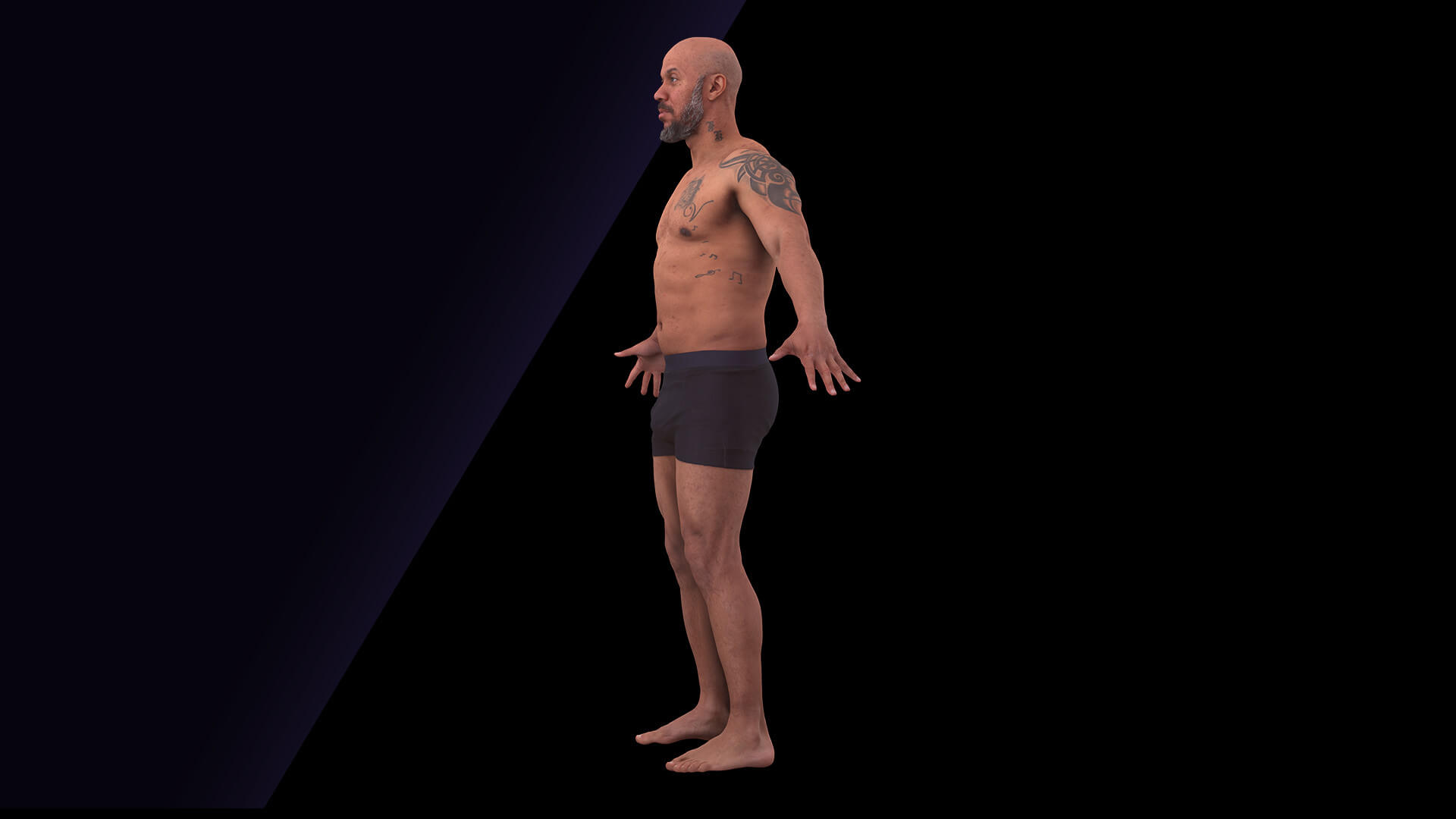 Cleaned A Pose Scan | Ron - 3D Model by 3d-sk