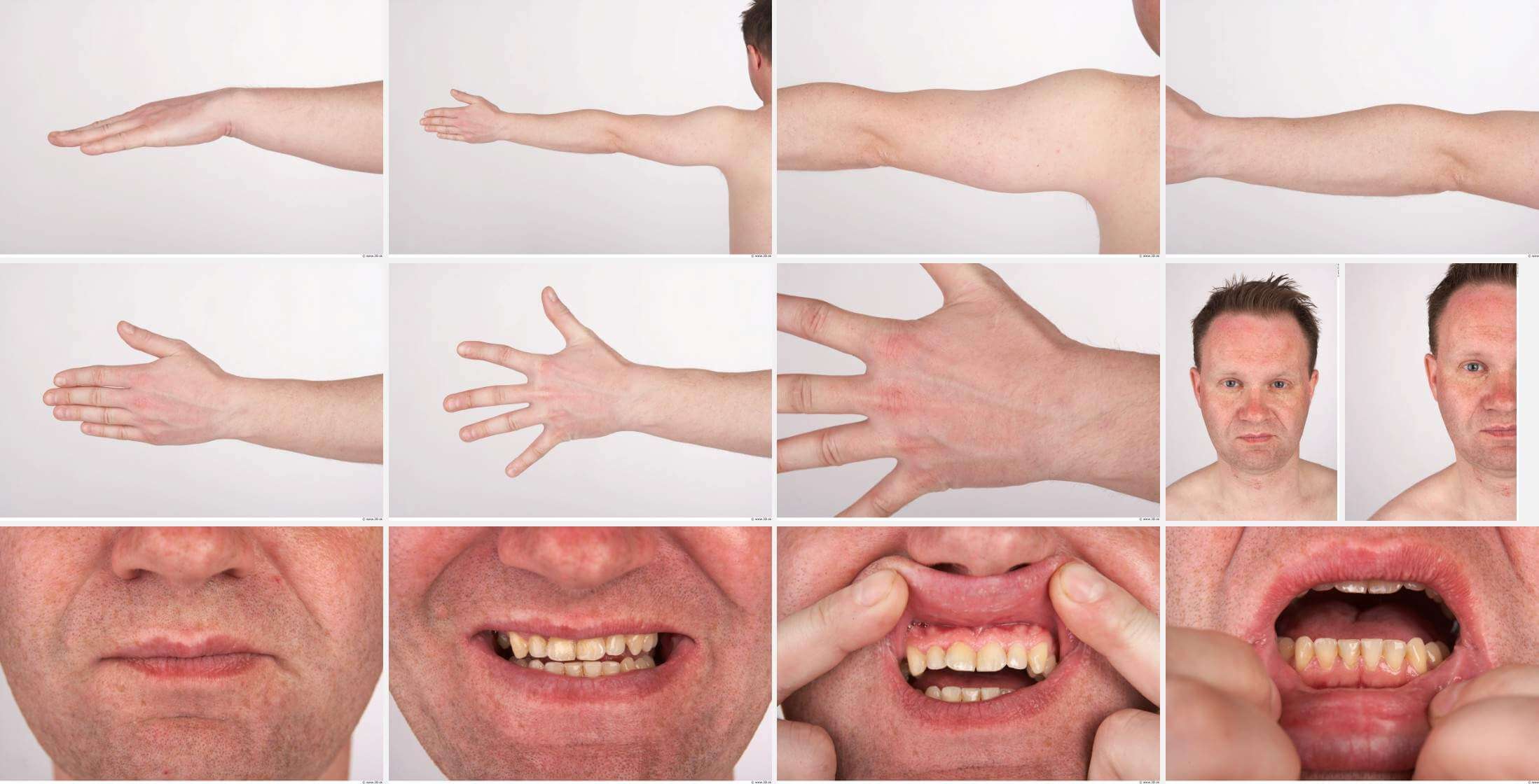 Herman High Res Skin Texture Photo Set by 3d-sk