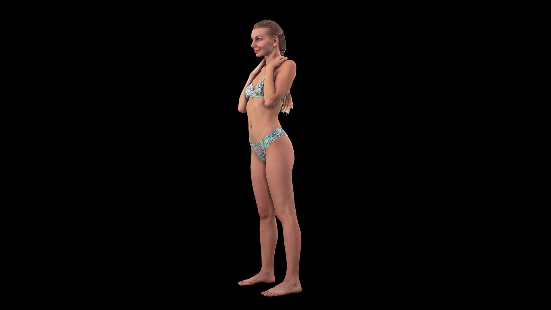 Raw Daily Pose Scan | Arina Shy Underwear - 3D Model by 3d-sk