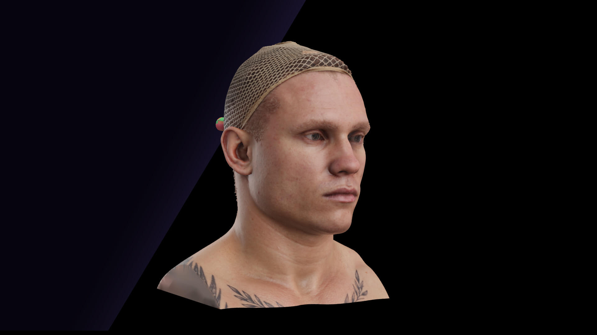 Raw Head Scan Gilbert - 3D Model by 3d-sk