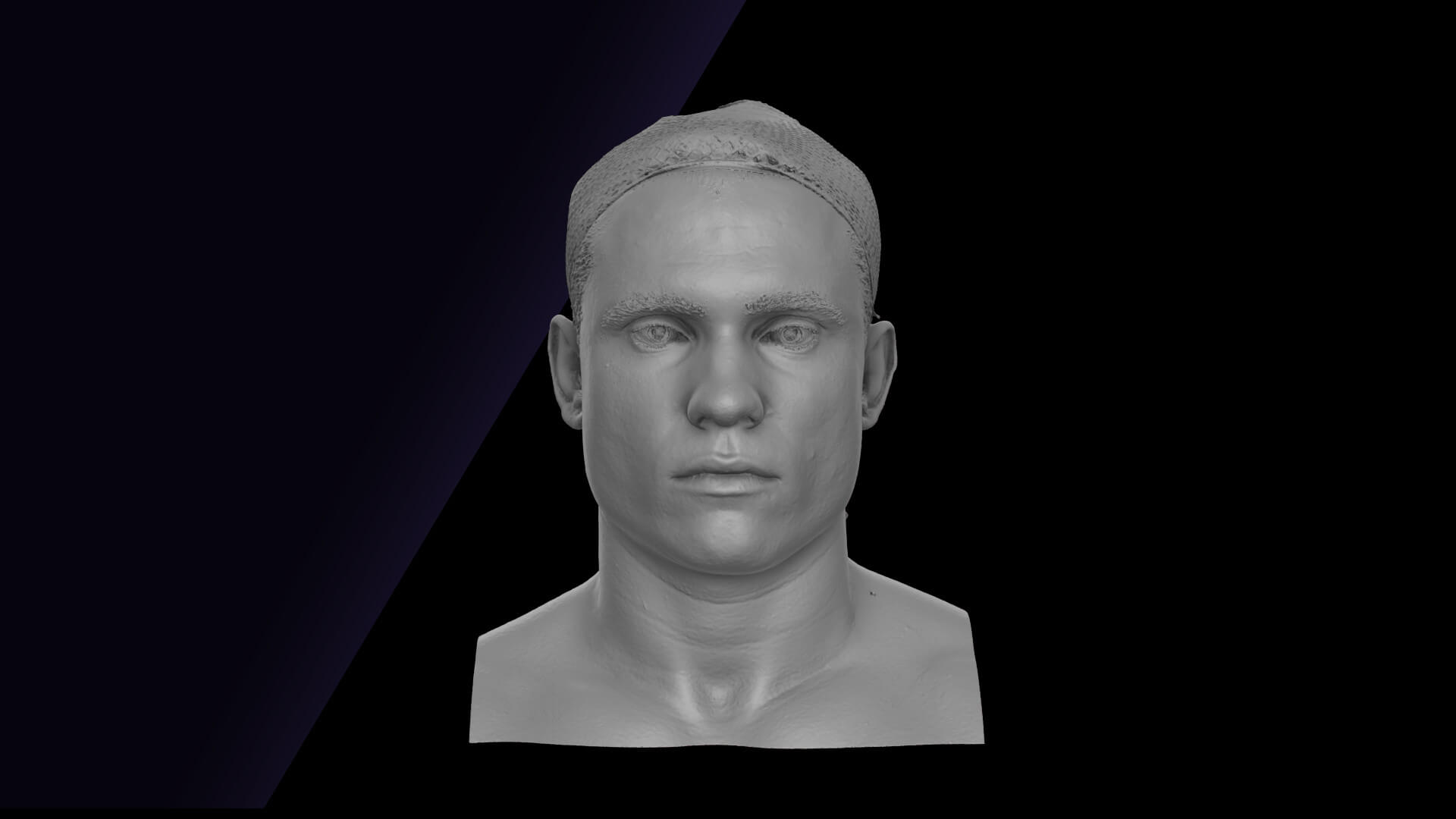 Raw Head Scan Gilbert - 3D Model by 3d-sk