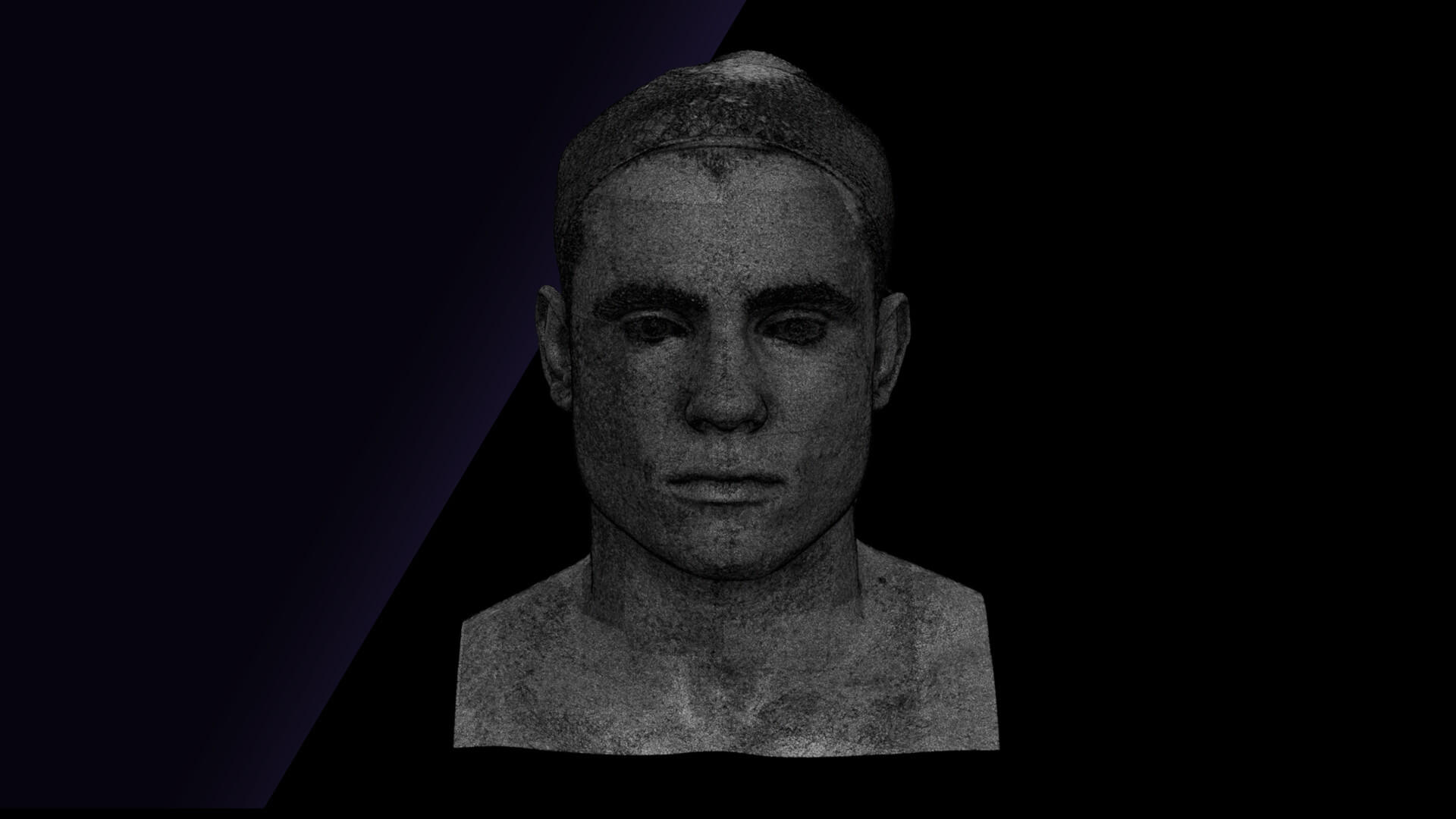 Raw Head Scan Gilbert - 3D Model by 3d-sk