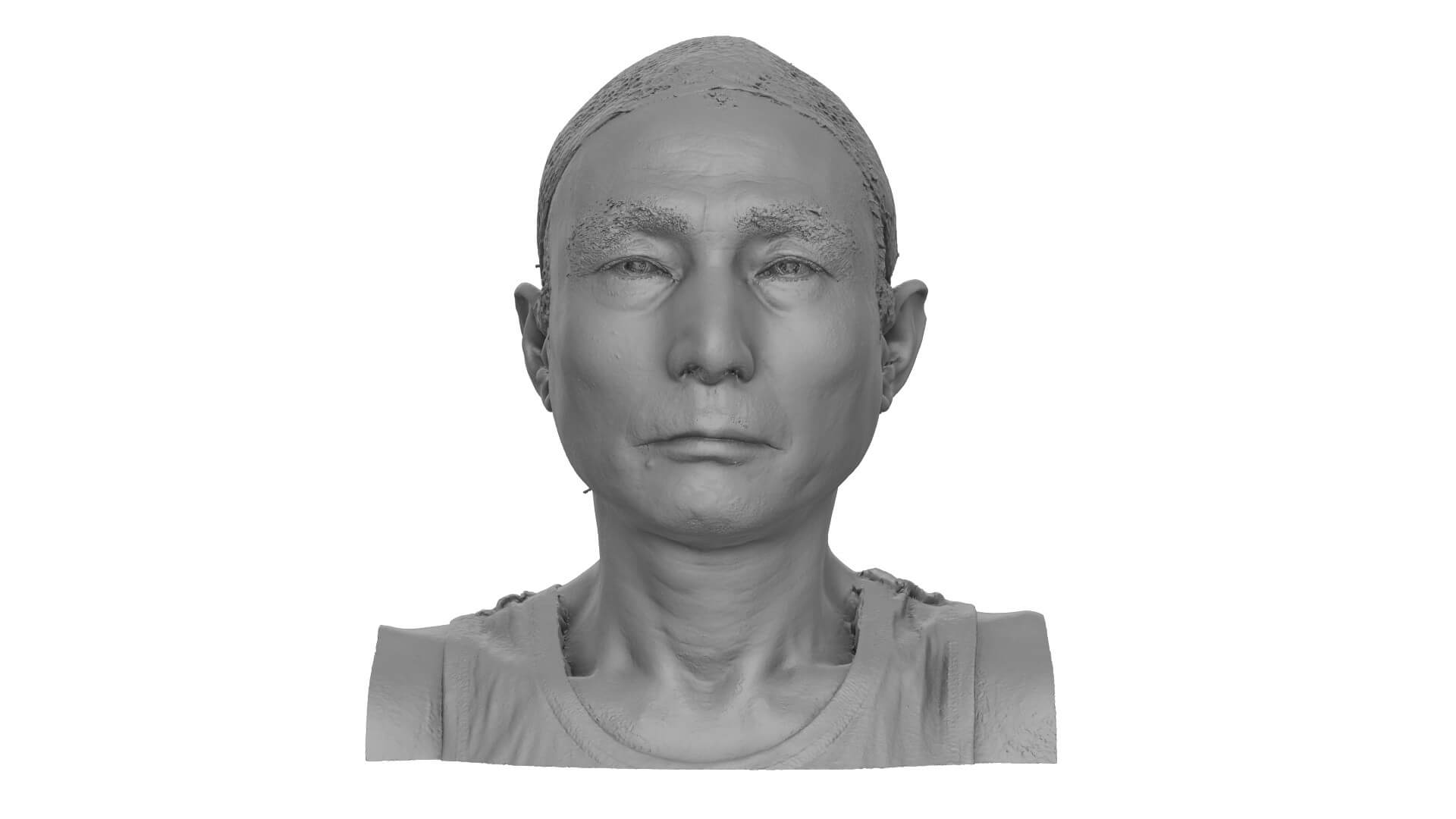 Raw Head Scan Hitarashi Hachigoro - 3D Model by 3d-sk
