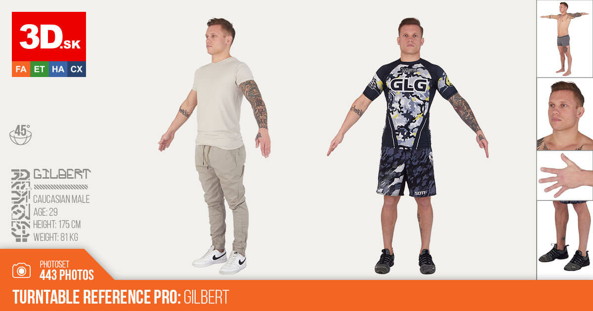 Turntable Reference Pro Gilbert - 3D Skin Texture by 3d-sk