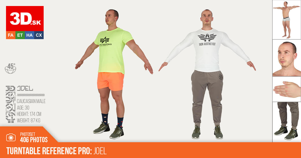 Turntable Reference Pro Joel - 3D Skin Texture by 3d-sk