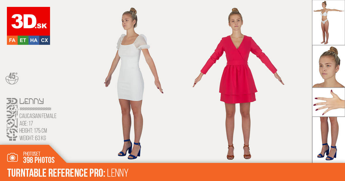 Turntable Reference Pro Lenny - 3D Skin Texture by 3d-sk