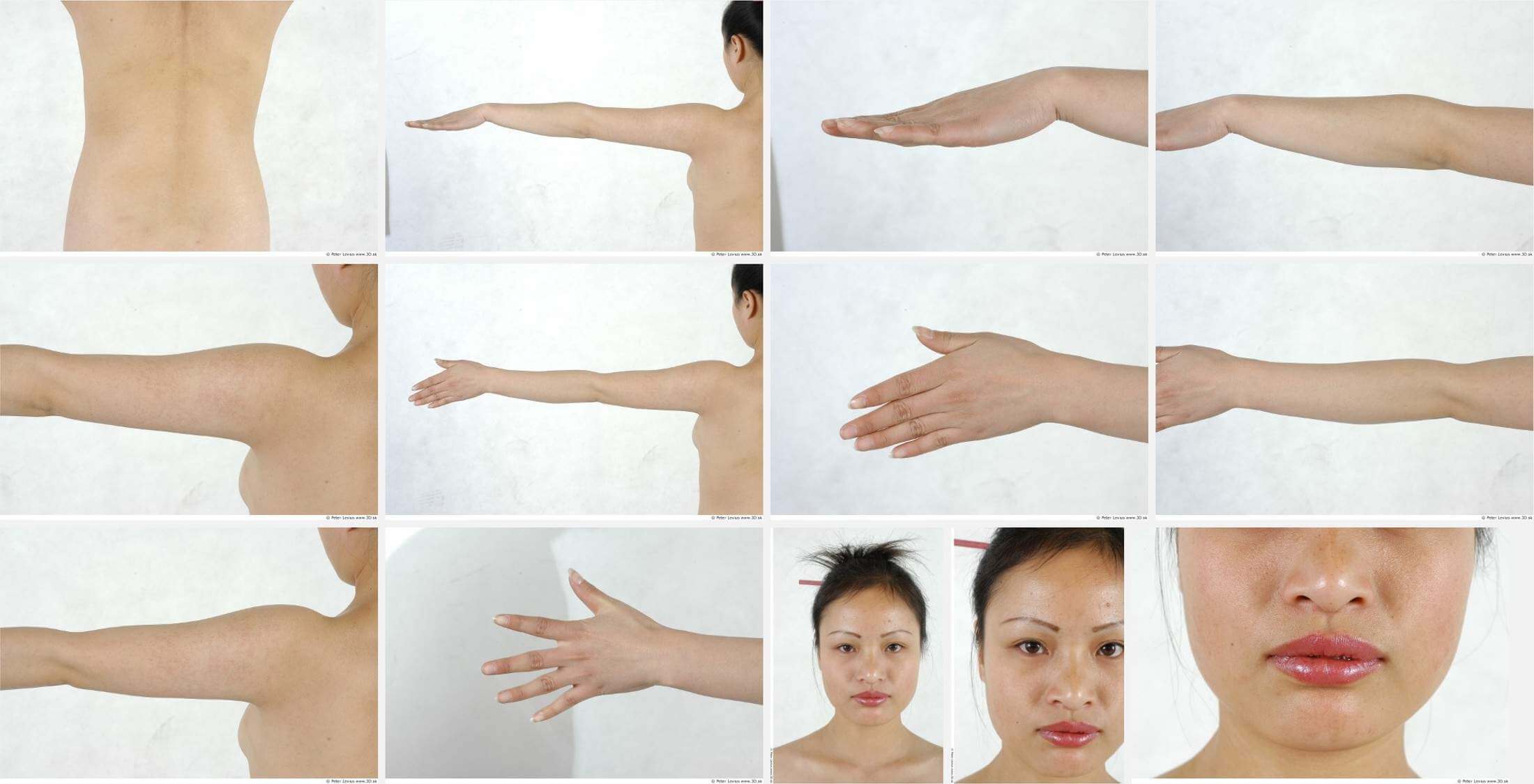 Zhan Xi High Res Skin Texture Photo Set by 3d-sk