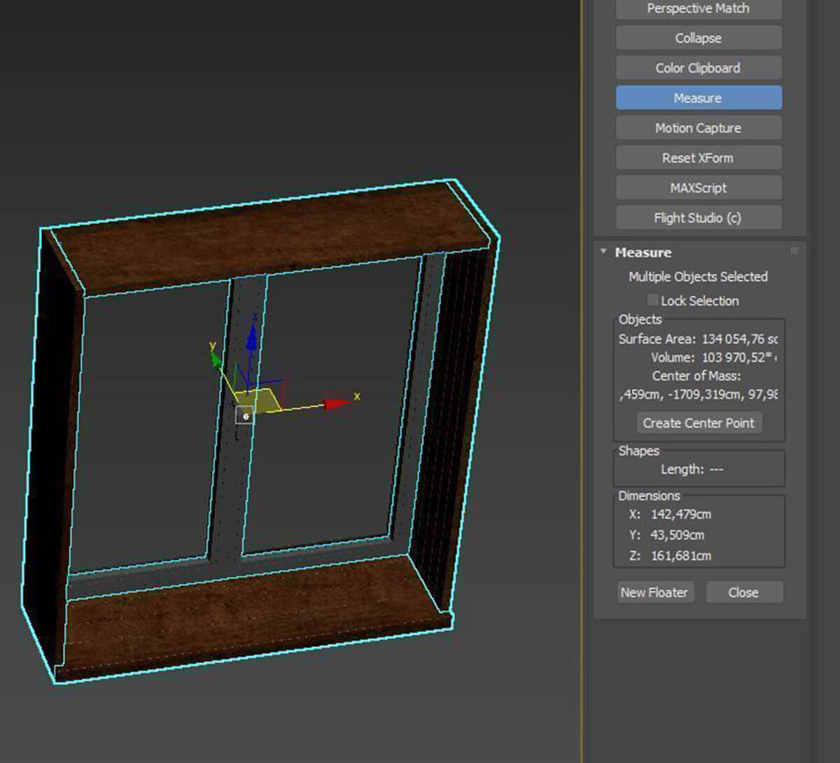 A Set of Plastic Windows With Wooden Trim - 3D Model by 3d skay blue