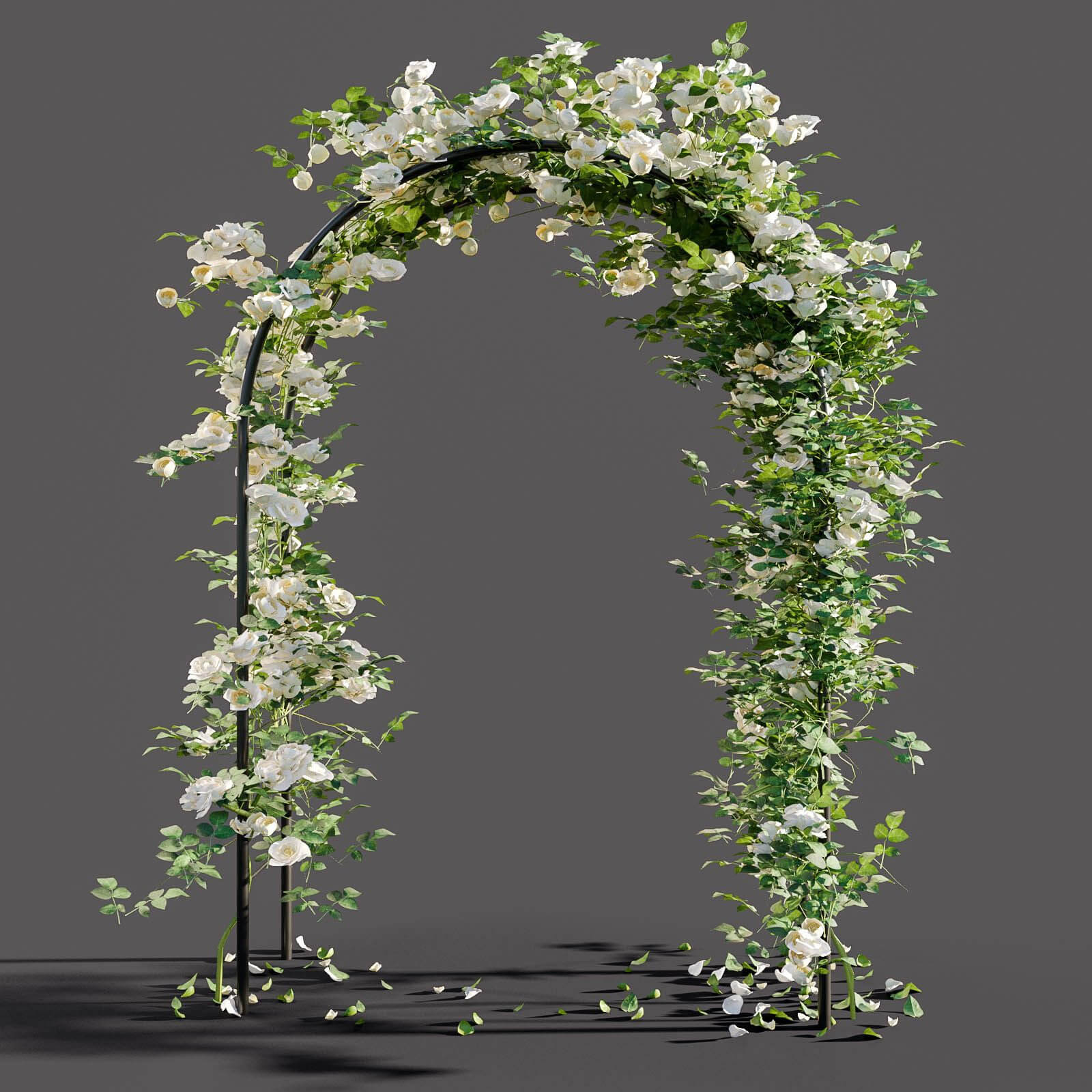 Arch With Roses - 3D Model by 3d skay blue