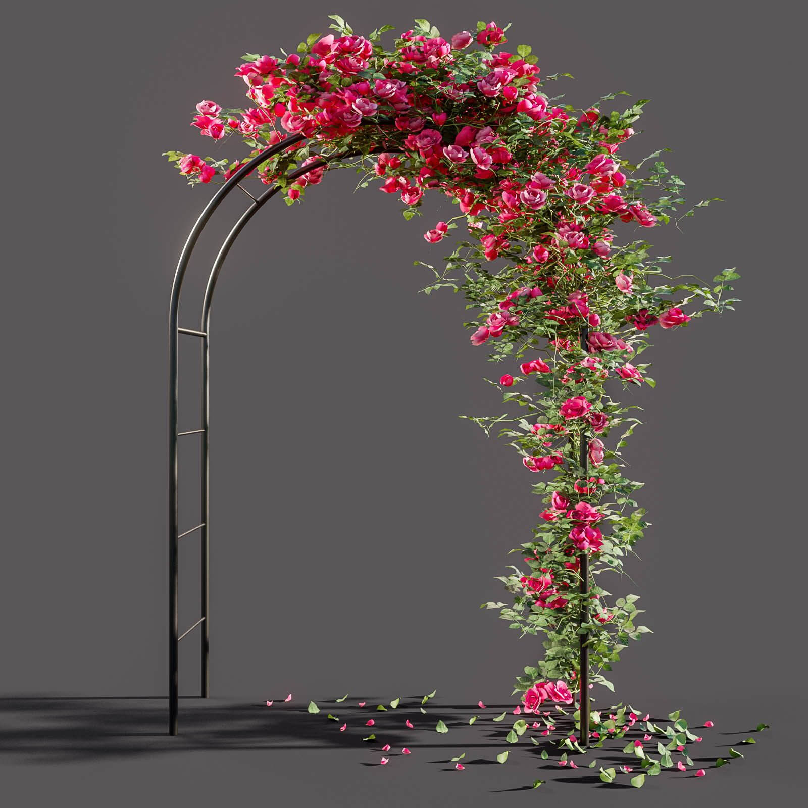 Arch With Roses - 3D Model by 3d skay blue