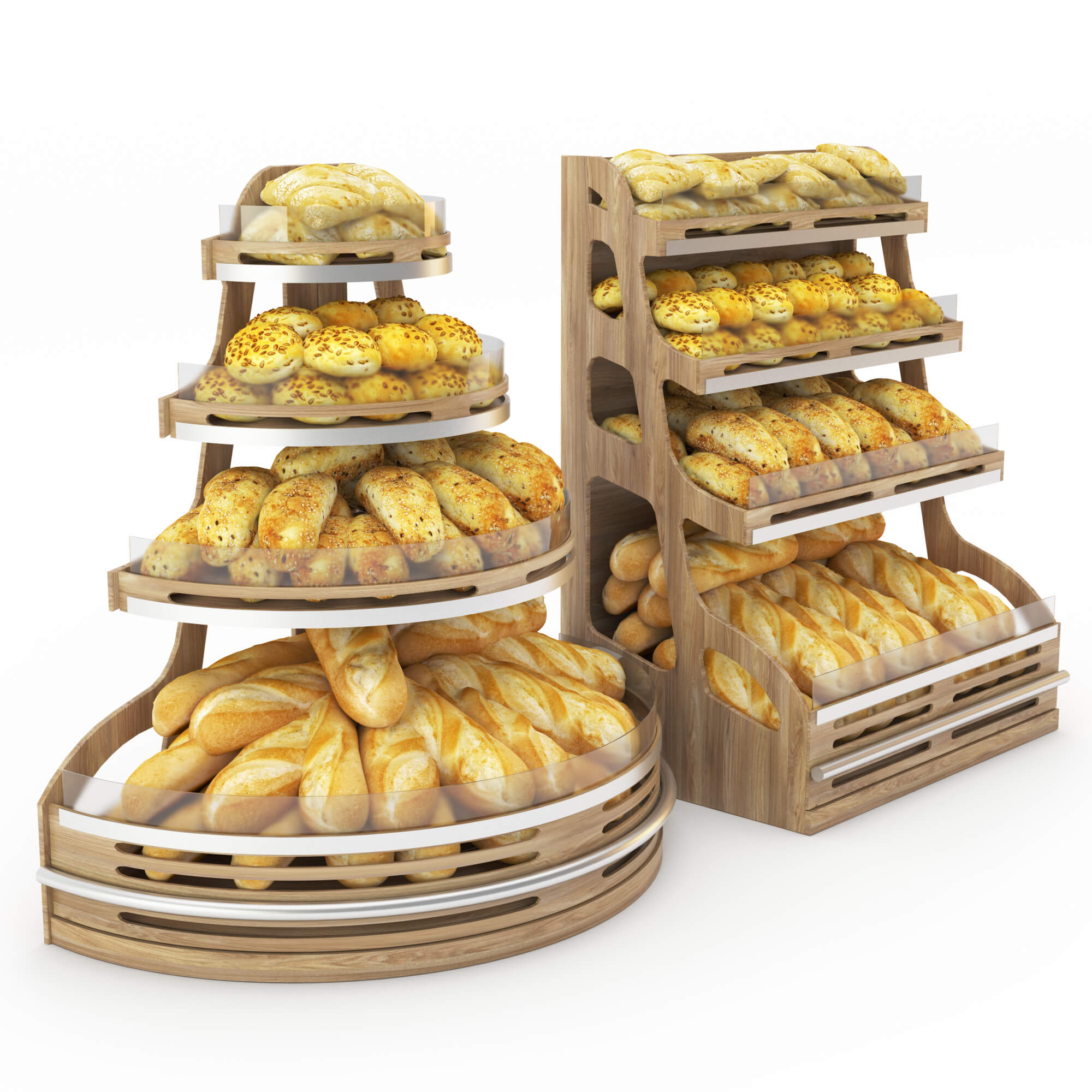 Bread Rack 1 - 3D Model by 3d skay blue