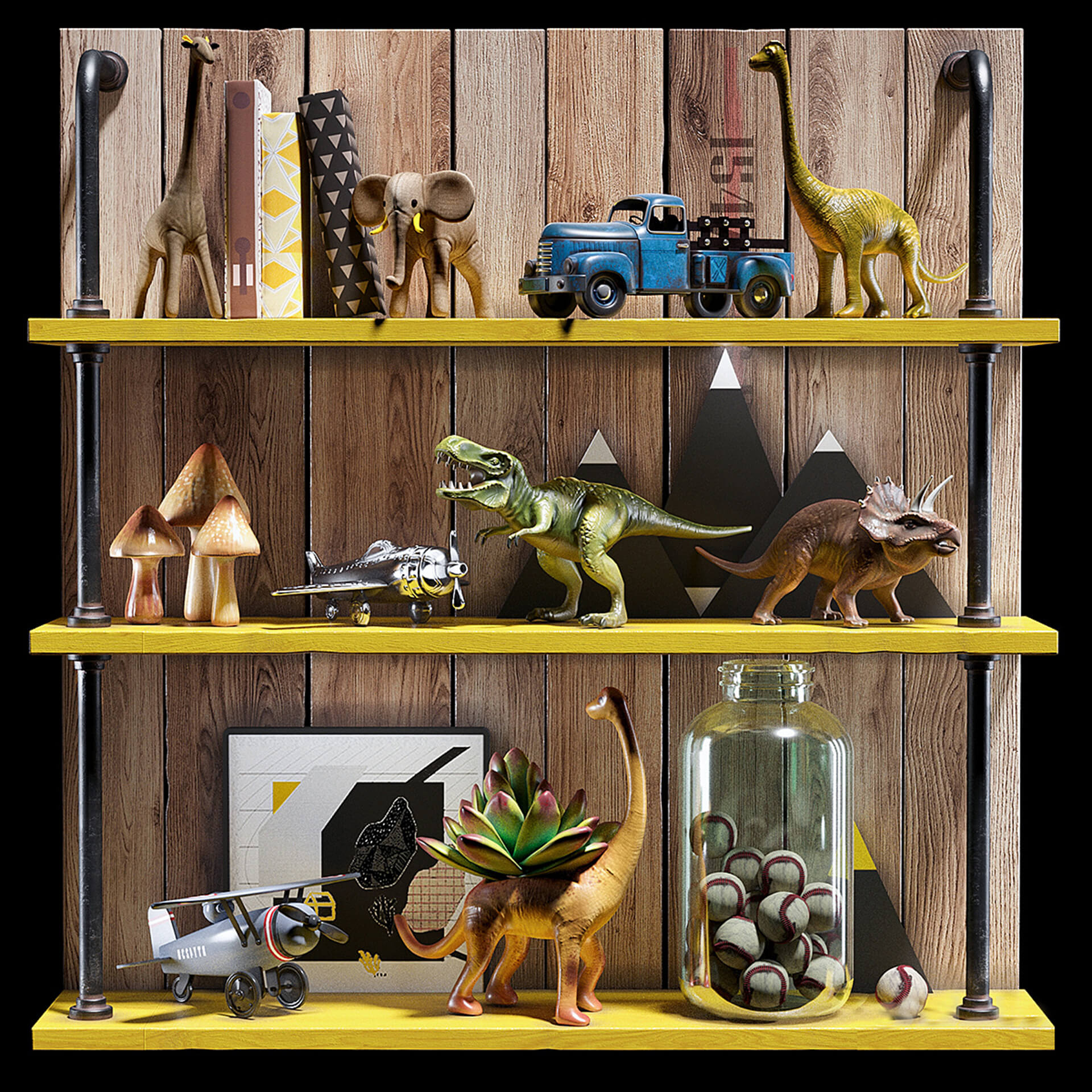 Children Set - 3D Model by 3d skay blue