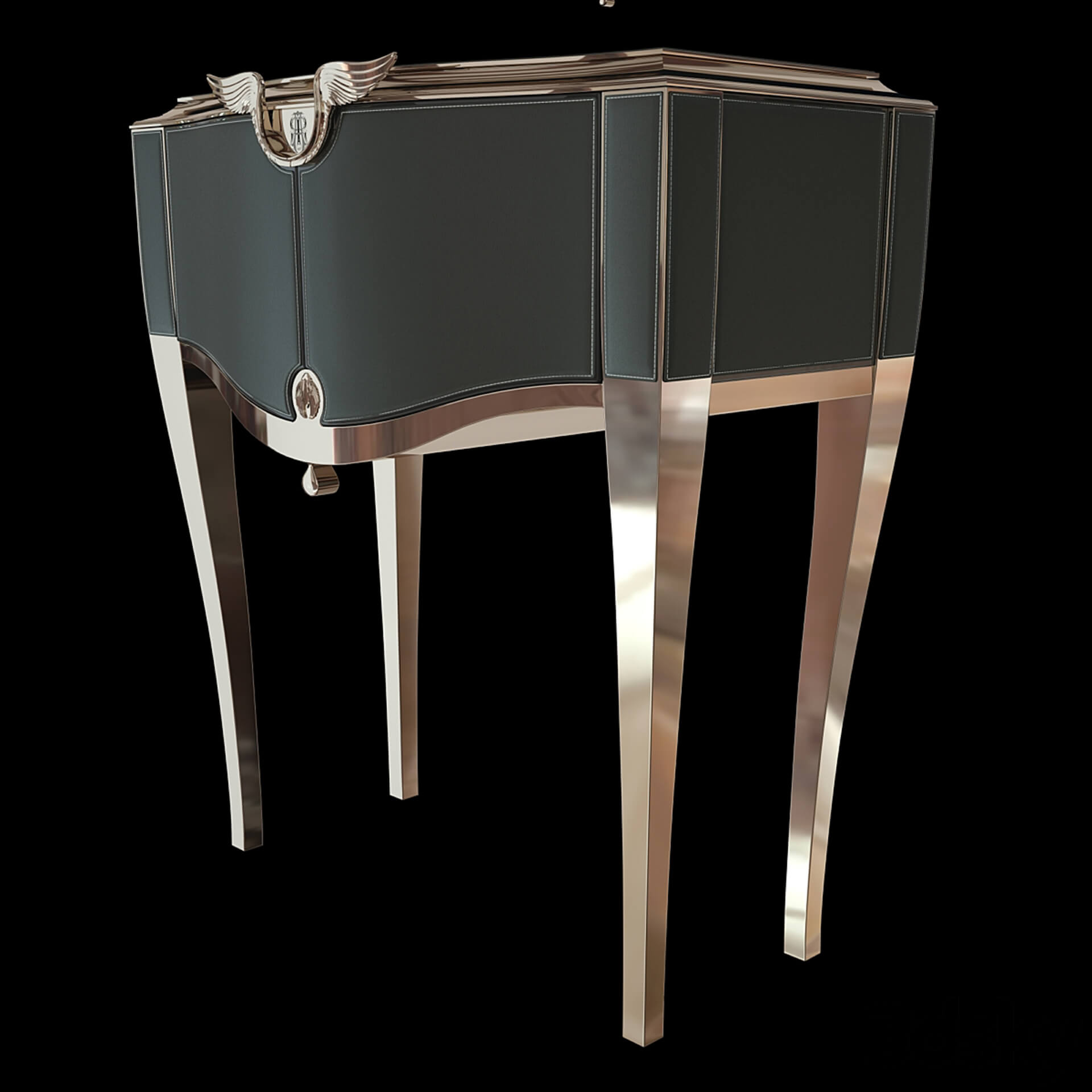 Console Pars Art With Mirror - 3D Model by 3d skay blue