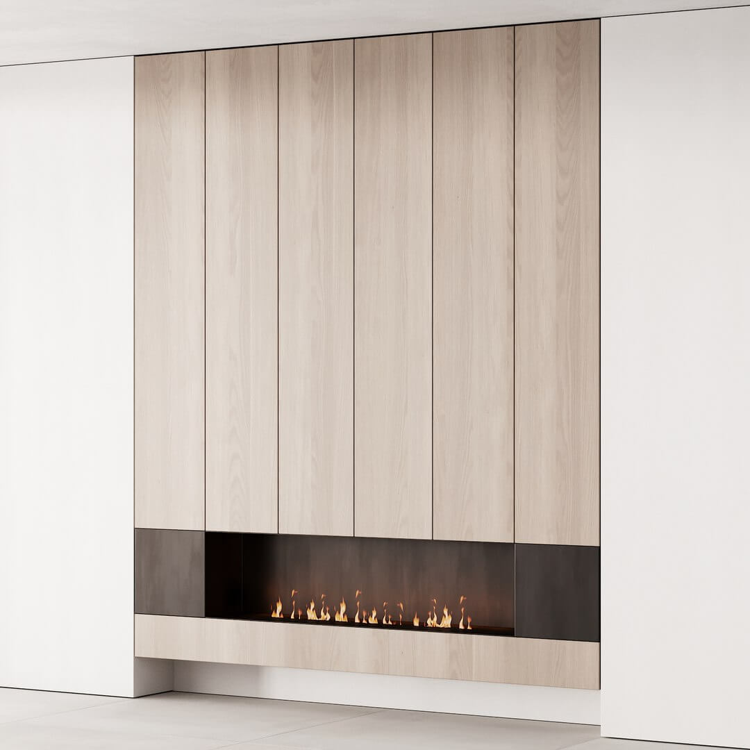 Fireplace Decorative Wall Kit - 3D Model by 3d skay blue