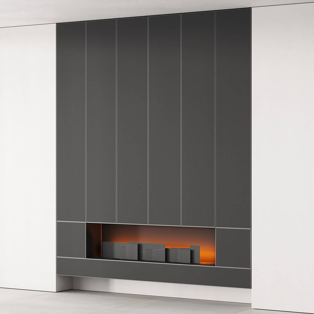 Fireplace Decorative Wall Kit - 3D Model by 3d skay blue