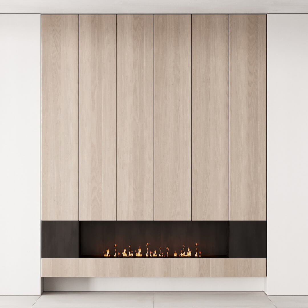 Fireplace Decorative Wall Kit - 3D Model by 3d skay blue