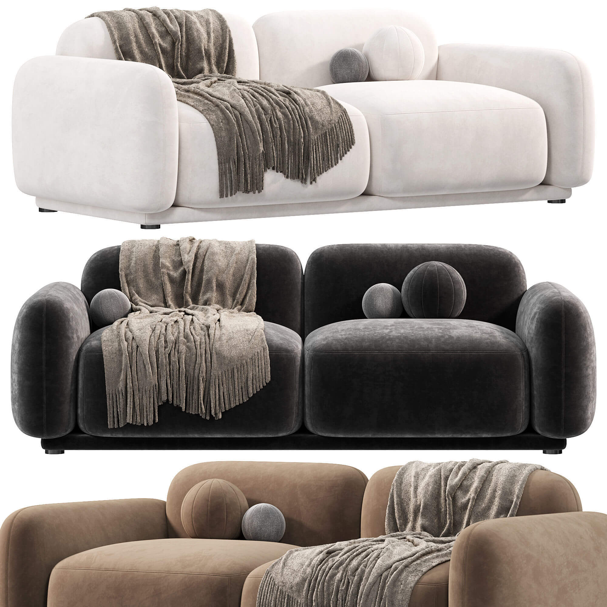 Mikka Sitzer Sofa - 3D Model by 3d skay blue