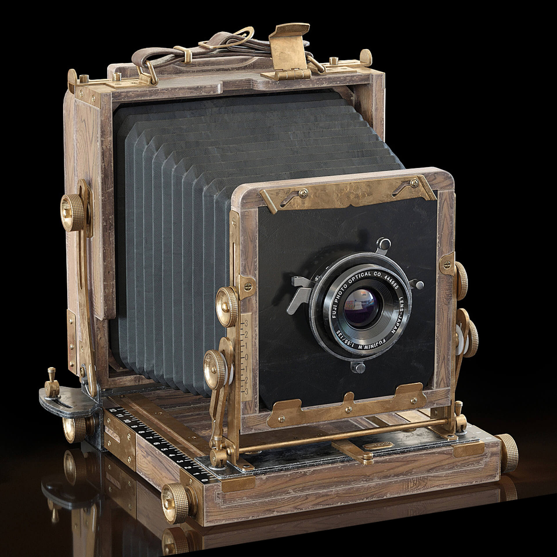 Tachihara 4X5 Field Camera for The Competition - 3D Model by 3d skay blue